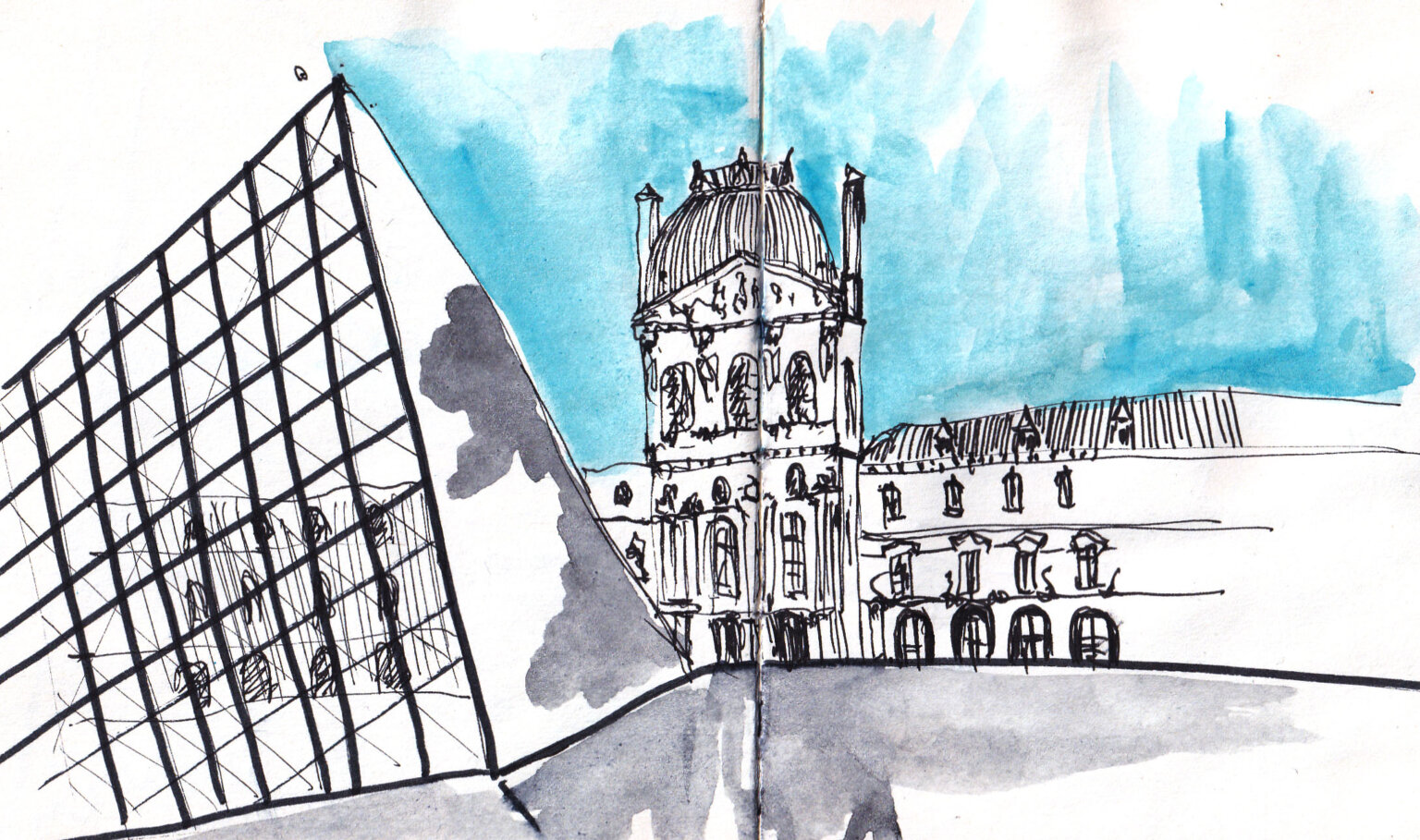Louvre sketch trip - Sketch in Travel